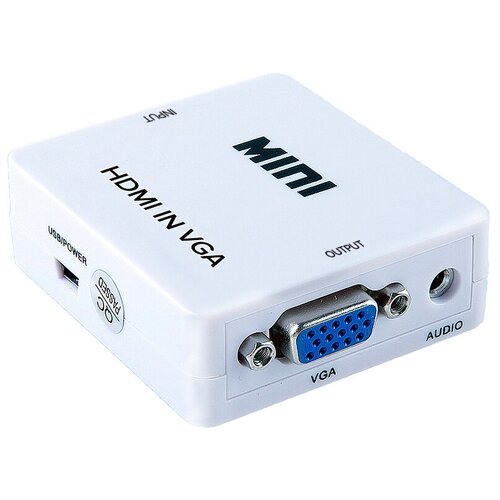 Видео конвертер HDMI 1.3 -> VGA + jack 3.5 mm, 1080p 60Hz HDCP 1.4 (77v112)