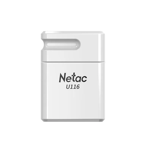 Накопитель USB 2.0 4Гб Netac U116 (NT03U116N-004G-20WH), белый