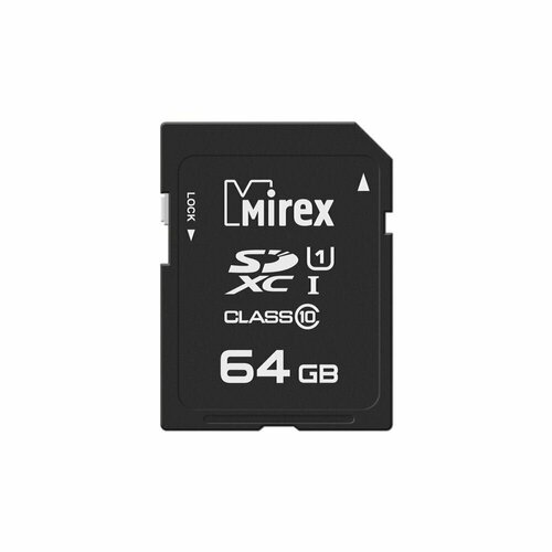 Карта памяти Mirex SDXC, 64GB (UHS-I, class 10)