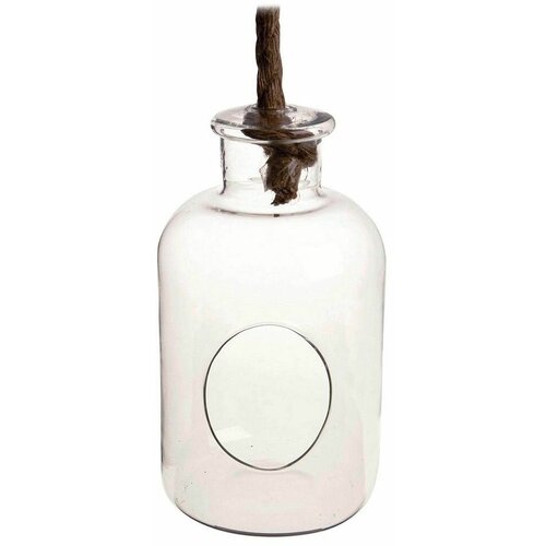 Подвесная ваза для свечей и декора волшебная бутыль, стекло, 24 см, Kaemingk 868412