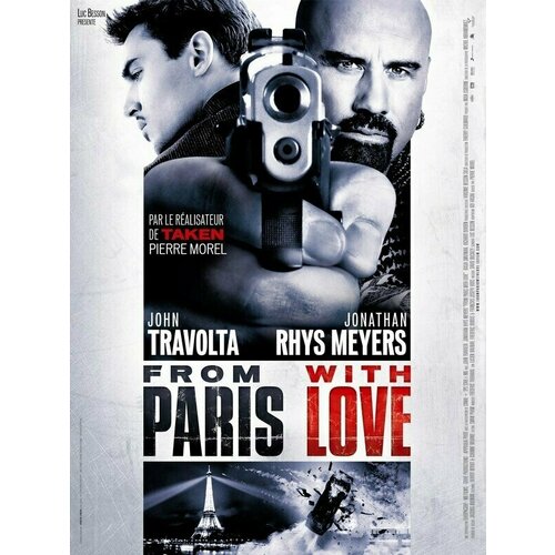 Плакат, постер на бумаге Из Парижа с любовью (From Paris with Love), Пьер Морель. Размер 21 х 30 см