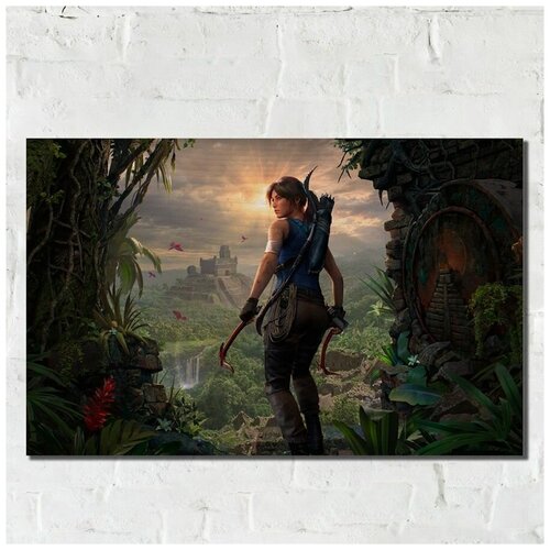 Картина интерьерная на дереве игра Shadow of the Tomb Raider - 11946