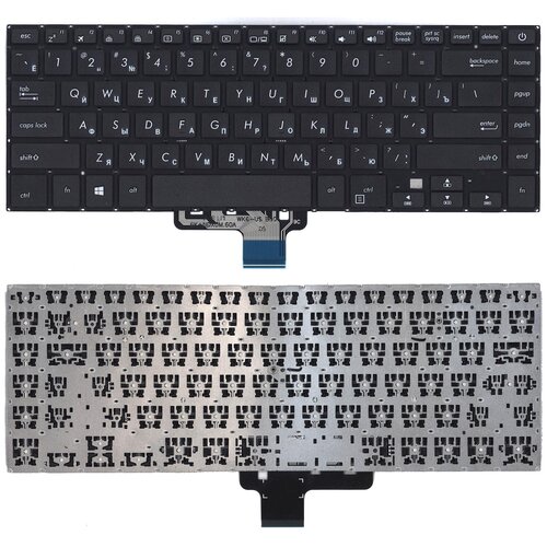 Клавиатура для ноутбука Asus VivoBook S15 S510 черная с подсветкой
