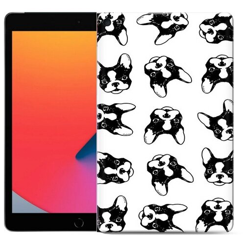 Чехол задняя-панель-накладка-бампер MyPads черно белые собачки для iPad mini 5 7.9 (2019)-A2133/A2124/A2126/A2125 противоударный
