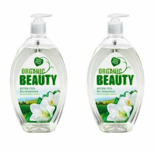 Organic Beauty Гель-интим Белая Лилия и Олива, 500 мл, 2 шт