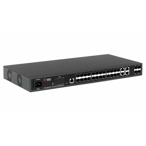 Коммутатор QTECH QSW-4610-28SF-AC L2+, 24 порта SFP, 4 порта комбо 1000BASE-T SFP