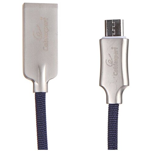 Аксессуар Gembird Cablexpert Platinum USB 2.0 AM/microB 1m Blue CC-P-mUSB02Bl-1M