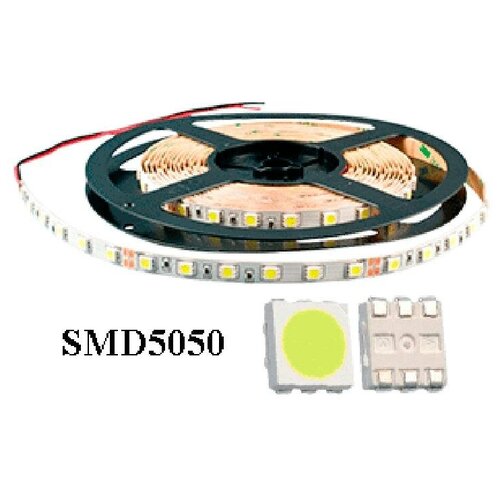 Светодиодная лента SMD5050, IP20, 60 светодиодов на метр BEELED BLDS20-5050H300A-12 - упаковка 5м.
