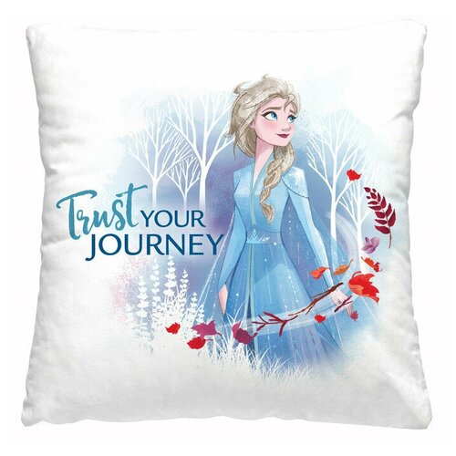 Декоративная подушка Disney "Journey" 40х40см, съемный чехол-наволочка на молнии