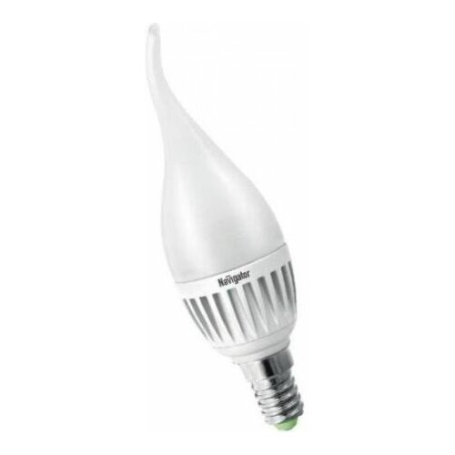Лампа светодиодная LED 8вт E14 теплый матовая свеча на ветру | код 20820 | Navigator (1 шт.)