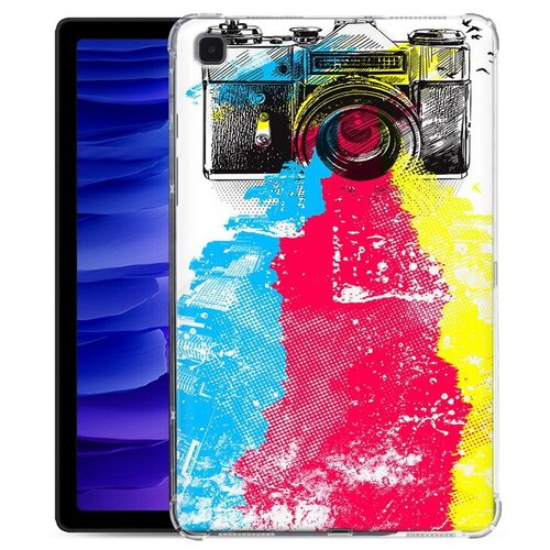 Чехол задняя-панель-накладка-бампер MyPads цветной фотоаппарат для Samsung Galaxy Tab A7 10.4 SM-T500 (2020)/Samsung Galaxy Tab A7 10.4 SM-T500/T505 (2020) противоударный