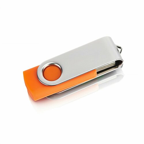 USB флешка, USB flash-накопитель, Флешка Twist, 64 Гб, оранжевая, арт. F01 USB 2.0