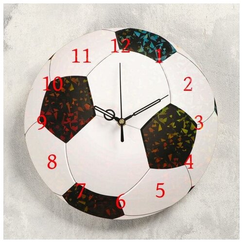 Соломон Часы настенные "Футбольный мяч", дискретный ход, d-23.5 см