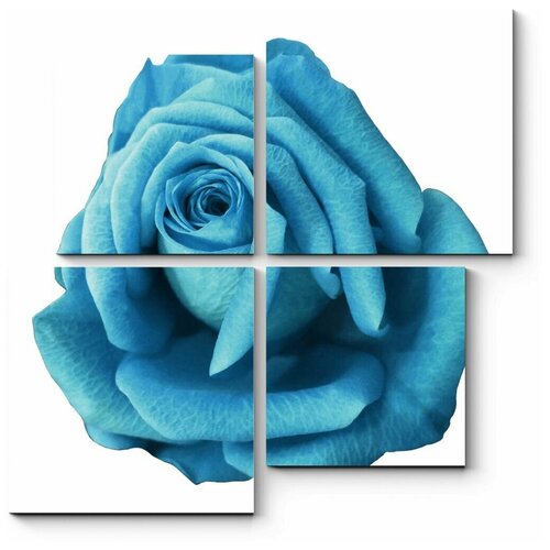 Модульная картина Голубая роза 70x70