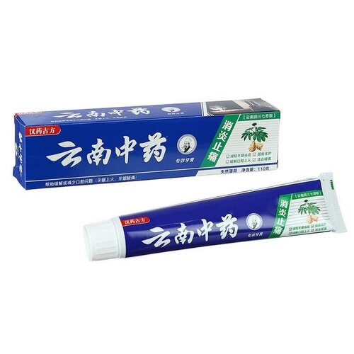 Зубная паста "Китайская традиционная на травах" с женьшенем противовоспалительная 110 гр