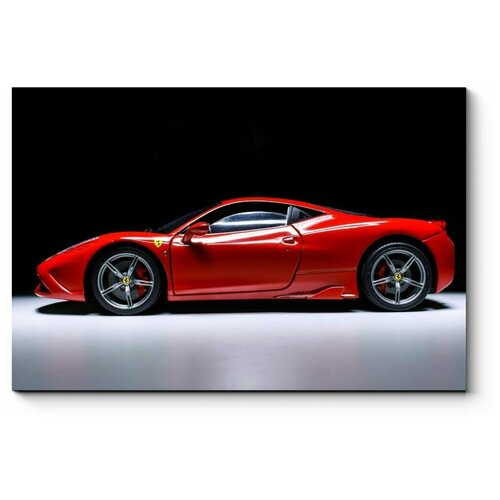 Модульная картина Ferrari 458 красная30x20
