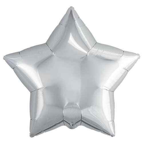 Воздушный шар Agura Мини-звезда, серебро, 5 шт.