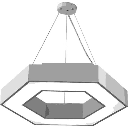 Светильник светодиодный Geometria ЭРА Hexagon SPO-124-W-40K-051 51Вт 4000К 3900Лм IP40 800*800*80 белый подвесной Б0050556