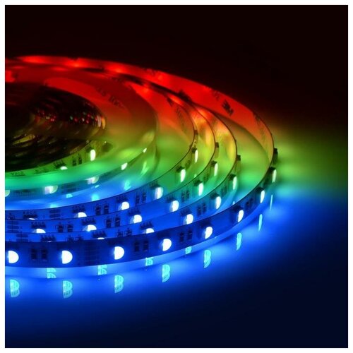 Cветодиодная лента 5 м, IP20, SMD5050, 60 LED/м, 14.4 Вт/м, 24 В, RGB