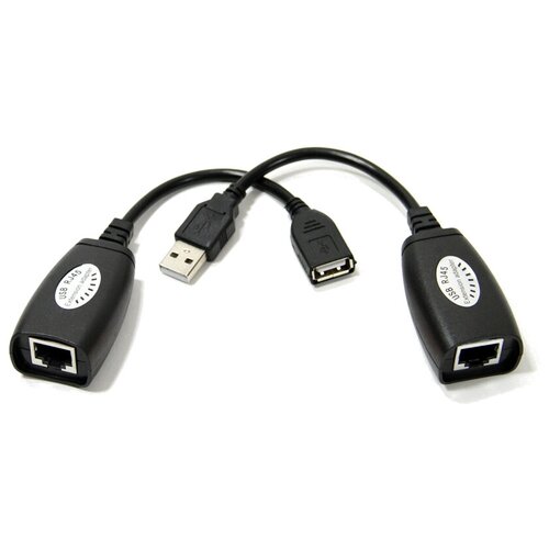 Сетевая карта Vcom USB AM - RJ45 / USB AF - RJ45 45m CU824