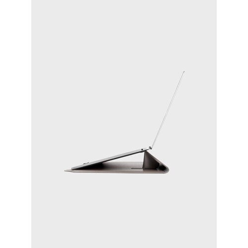 Uniq Чехол Uniq Oslo 2-IN-1 Laptop Sleece With Built-In Smart Stand Grey для ноутбуков до 14" серый