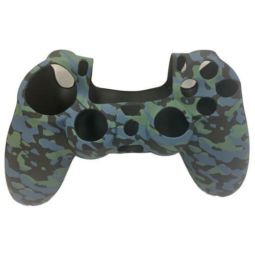 Защитный силиконовый чехол Controller Silicon Case для геймпада Sony Dualshock 4 Wireless Controller Camouflage Black/Blue/Green (Камуфляж Чер.