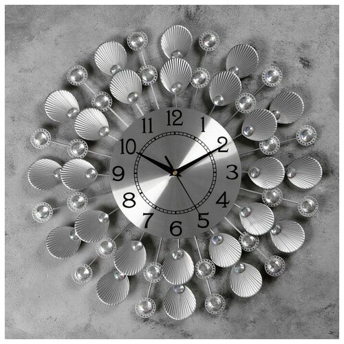 Часы настенные, серия: Ажур, "Кремпе", плавный ход, 48 х 48 см, d циферблата=22 см 4663065