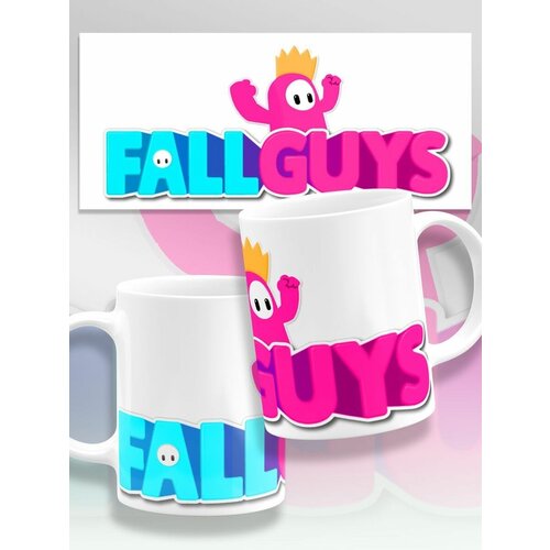 Кружка Fall Guys Фал гайс Логотип