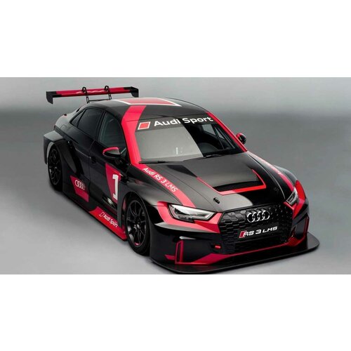 Картина на холсте 60x110 LinxOne "Auto sportcar audi rs" интерьерная для дома / на стену / на кухню / с подрамником