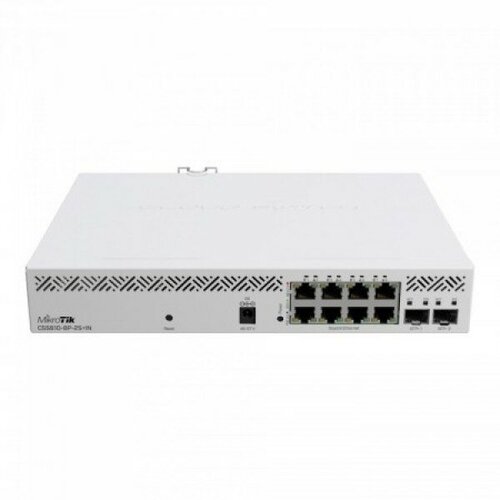 Mikrotik CSS610-8P-2S+IN PoE-коммутатор, 8х 1G RJ45, 2х SFP+, раздача PoE 140 Вт, SwitchOS Lite