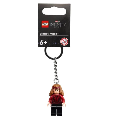 Брелок LEGO Брелок Лего Марвел Мстители - Алая Ведьма, бордовый