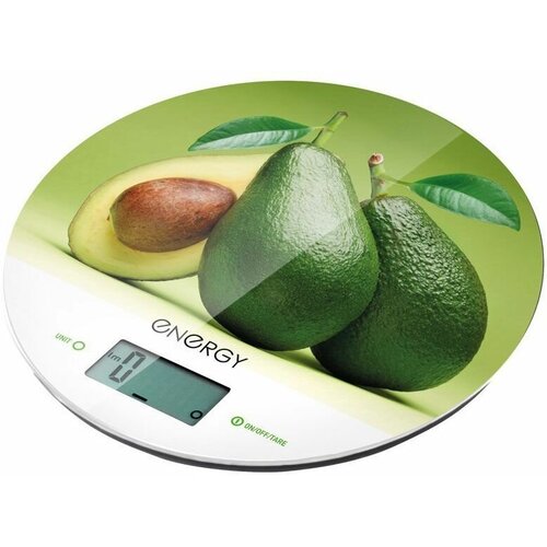 Весы кухонные электронные авокадо круглые
