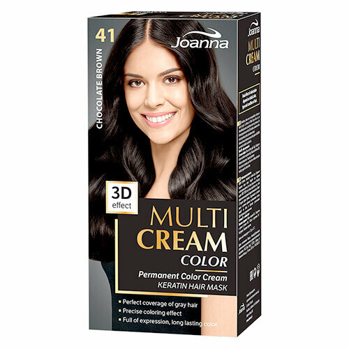 Краска для волос `JOANNA` MULTI CREAM 3D Шоколадный (тон 41)