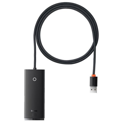 Хаб Baseus Lite Series 4-Port USB-A HUB Adapter (USB-A to USB 3.0x4 ) 2 м Black (WKQX030201)