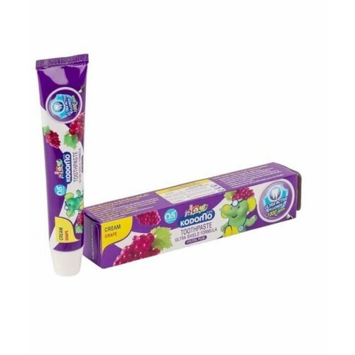 LION Thailand Kodomo паста зубная для детей с 6 месяцев с ароматом винограда, 40 г