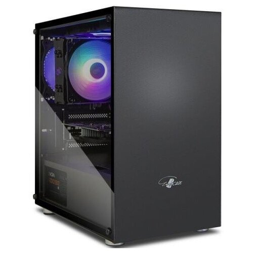 Корпус mATX Eurocase M10 без БП 3 ARGB grey