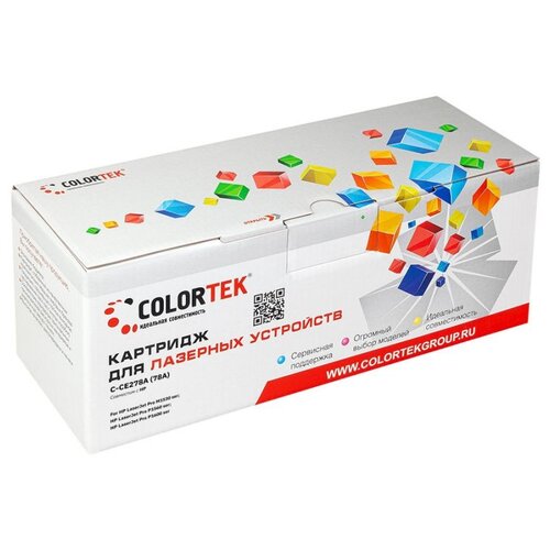 Картридж Colortek C-CE278A, 2100 стр, черный