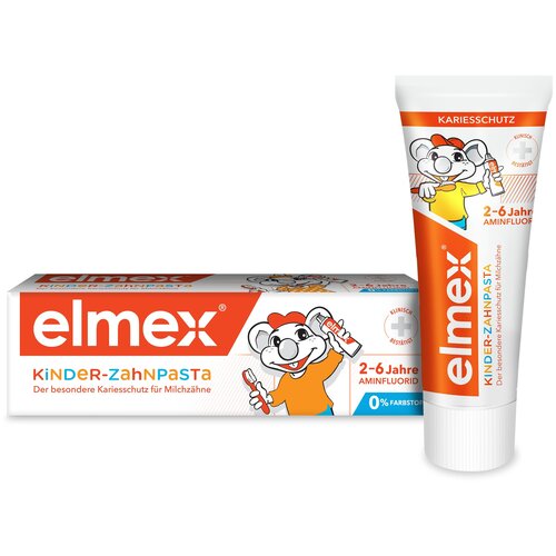 Зубная паста Elmex для детей от 2 до 6 лет, 50 мл, белый
