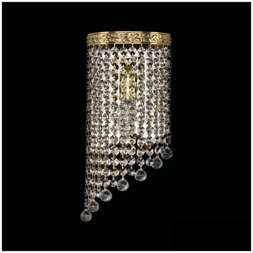 Бра Bohemia Ivele Crystal 8340 83401BL/15IV-33 G Balls, E14, 40 Вт, цвет арматуры: золотой