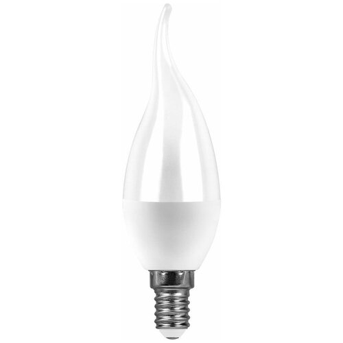 Лампа светодиодная SBC3713 Свеча на ветру E14 13W 6400K, SAFFIT 55175 (1 шт.)