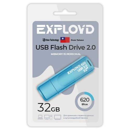 USB Flash Drive 32Gb - Exployd 620 EX-32GB-620-Blue