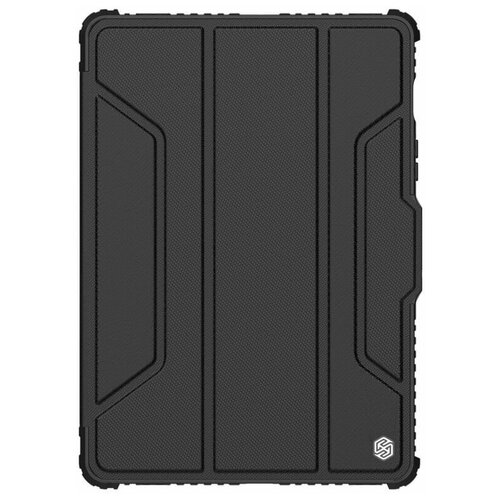 Противоударный чехол с защитой камеры Nillkin Bumper Leather cover case Pro для планшета Samsung Galaxy Tab S8 Plus (S8+) / S7+, черный