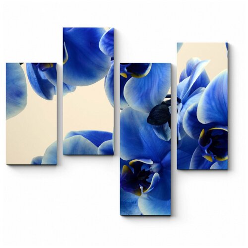 Модульная картина Синие орхидеи 134x126