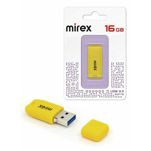 USB 3.0 Flash Drive MIREX SOFTA YELLOW 16GB,