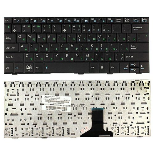 Клавиатура для ноутбука Asus Eee PC 1005PX, Русская, Черная, версия 1