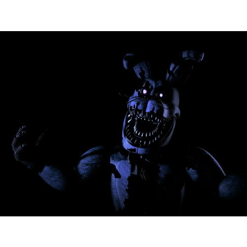Плакат, постер на бумаге Five Nights at Freddy s/фнаф/игровые/игра/компьютерные герои персонажи. Размер 42 х 60 см
