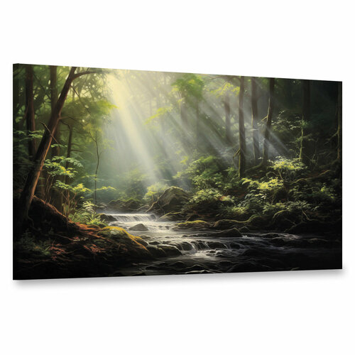 Интерьерная картина 100х60 "Лесные красоты"