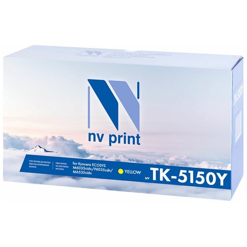 Картридж NV Print TK-5150 Yellow для Kyocera, 10000 стр, желтый