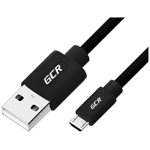 Кабель GCR USB - microUSB (GCR-UA2MCB1), 1 м, черный