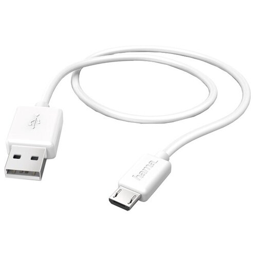 Кабель HAMA USB - microUSB (00173628), 1.4 м, белый